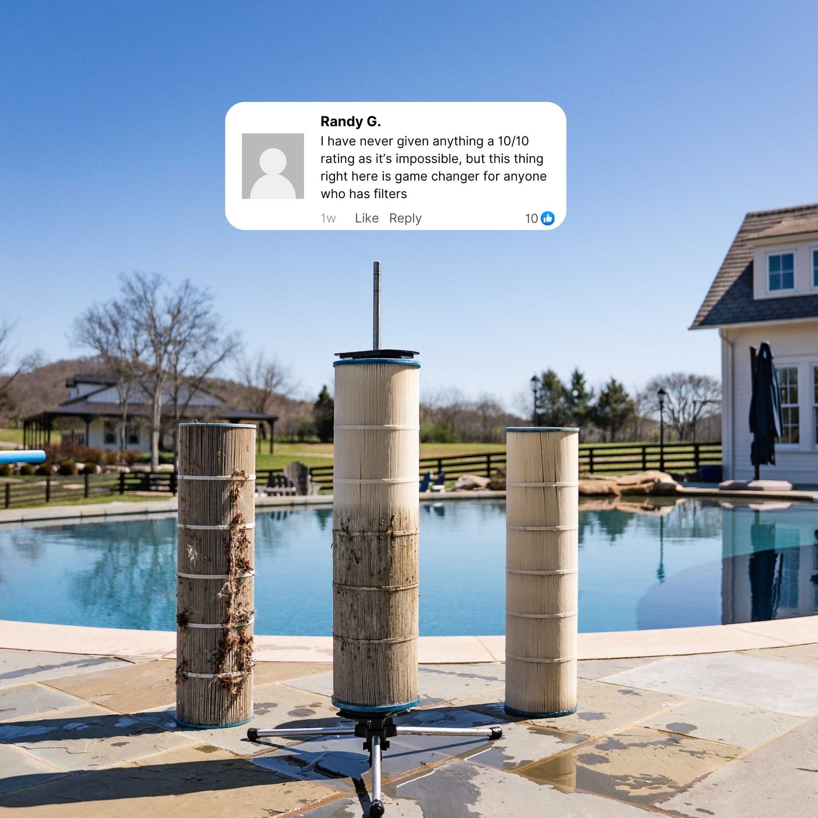 Cyclone Pool Filter Cleaning System